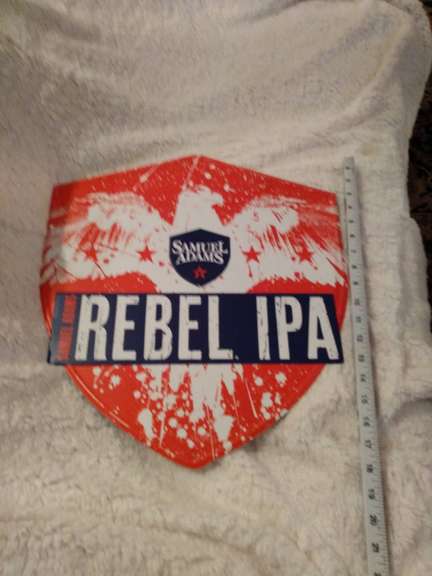 Nice Samuel Adams IPA metal sign - McNatt Real Estate