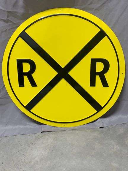 Large metal Railroad sign - McNatt Real Estate