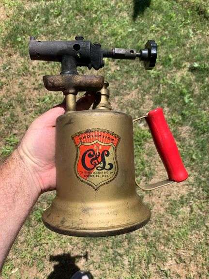 C&L Brass antique torch - McNatt Real Estate