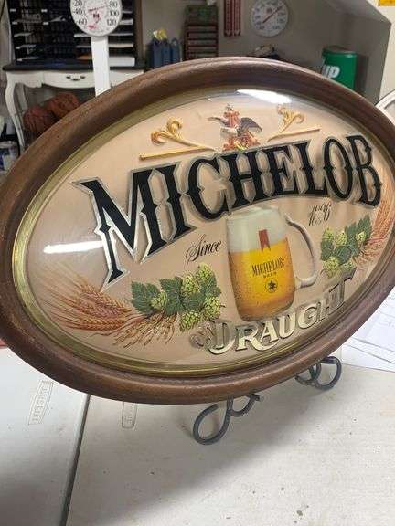 Large Michelob Draught beer sign - McNatt Real Estate