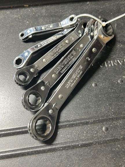 Set of 5 ratchet Klien tool wrench set-great shape - McNatt Real Estate