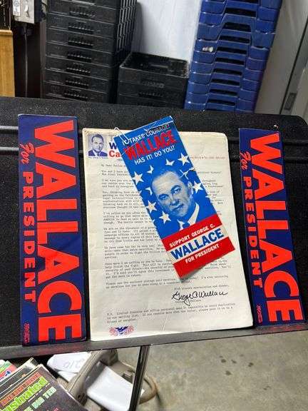 Campaign literature and 2 never used bumper stickers from the George ...