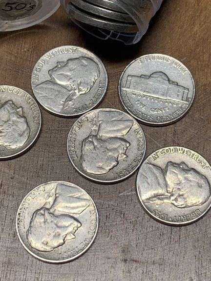 Tube of 1950’s nickels - McNatt Real Estate