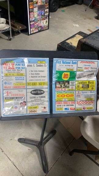 Super Pulaski items!! 2 vintage Phone book covers - McNatt Real Estate