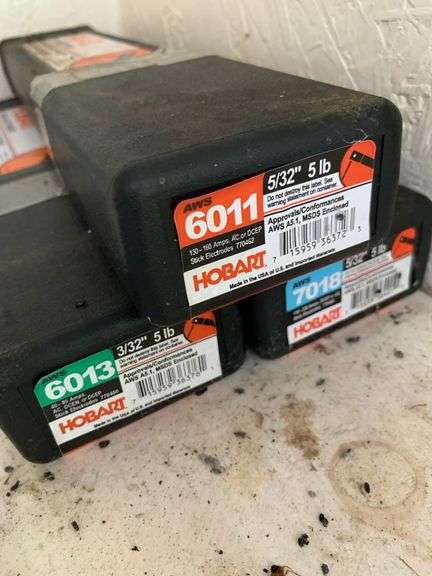 3 packs Hobart welding rods - McNatt Real Estate