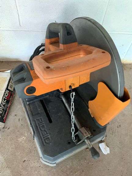 Ridgid Cut off saw w/extra blades - McNatt Real Estate