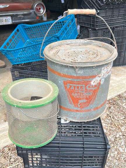 Falls city Minnow bucket and cricket cage - McNatt Real Estate