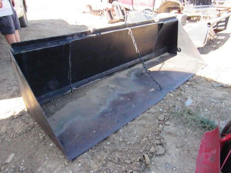 8' +/- SKID LOADER SNOW BUCKET MADE OUT OF FARM HAND BUCKET - McPherson ...