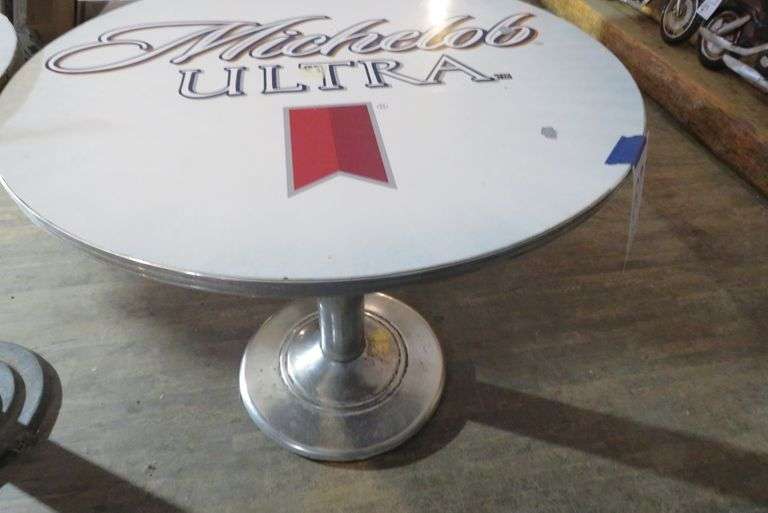 36" ROUND MICHELOB ULTRA-ROUND TABLE - McPherson Auction & Realty