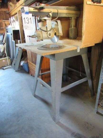 DeWalt 10 " Radial Arm Saw on Stand - McPherson Auction & Realty