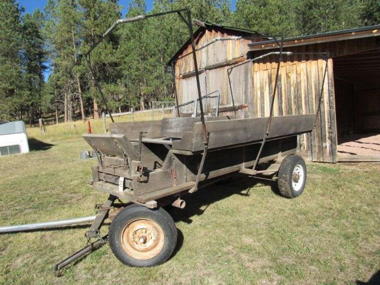 Homemade Wagon 4 Wheel Running Gear 3/4 Ton Rear End With Pickup Tires ...