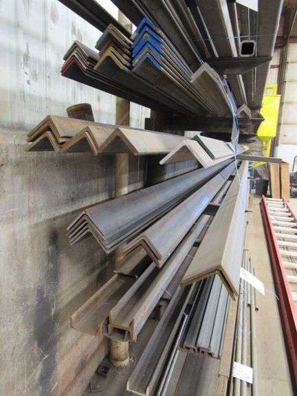 LARGE GROUP OF NEW ANGLE IRON - McPherson Auction & Realty