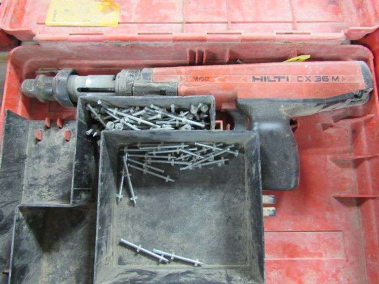 HILTI DX 36M STUD GUN WITH CASE - McPherson Auction & Realty