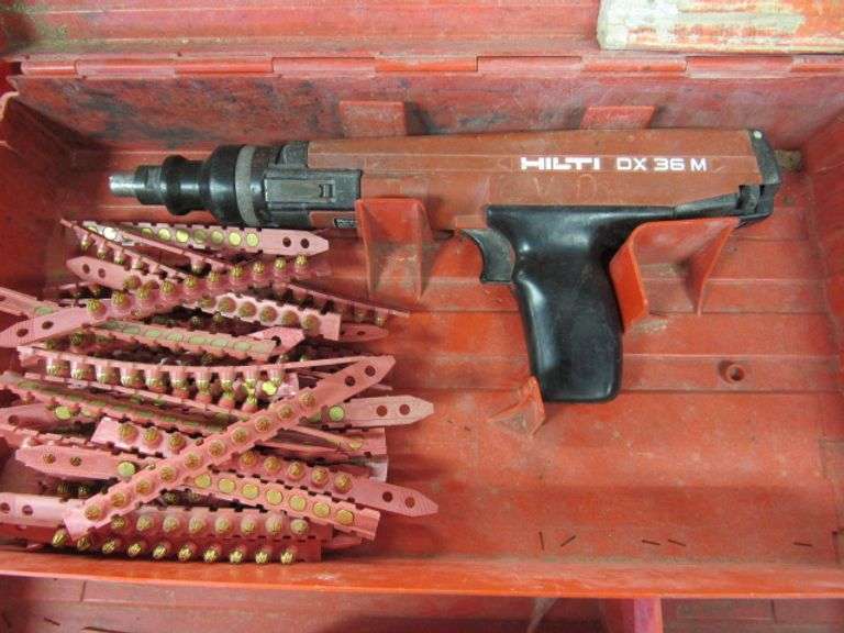 HILTI DX 36M STUD GUN WITH CASE - McPherson Auction & Realty