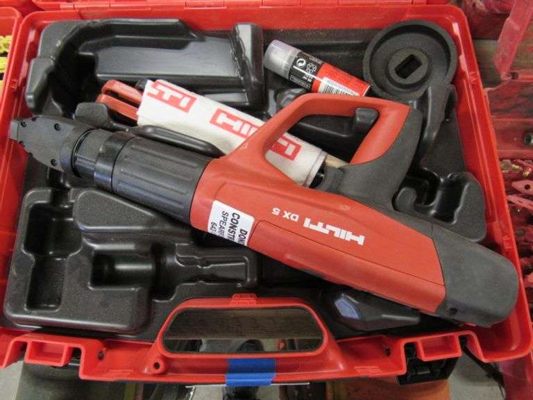 HILTI DX5 POWER STUD GUN WITH CASE - McPherson Auction & Realty