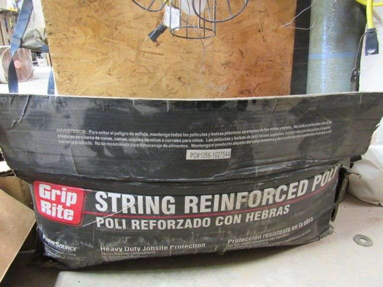 GRIP RITE STRING REINFORCED POLY COVER - McPherson Auction & Realty