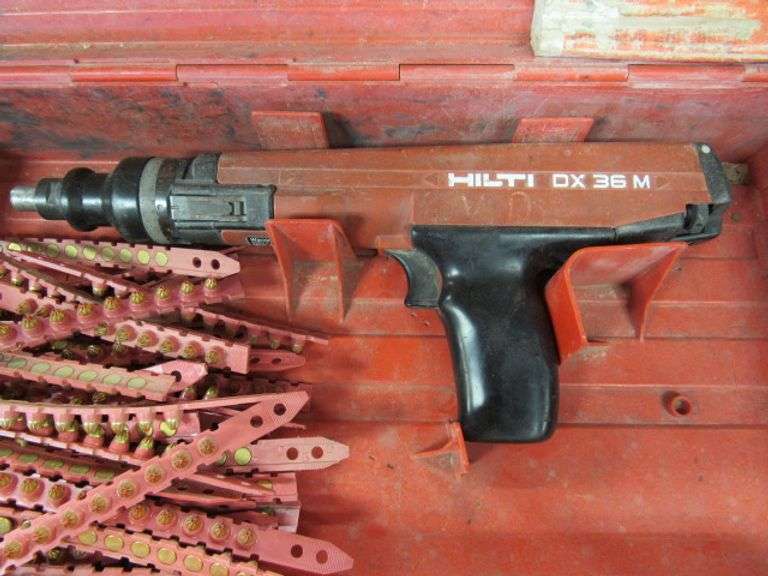 HILTI DX 36M STUD GUN WITH CASE - McPherson Auction & Realty