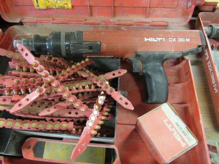 HILTI DX 36M STUD GUN WITH CASE - McPherson Auction & Realty