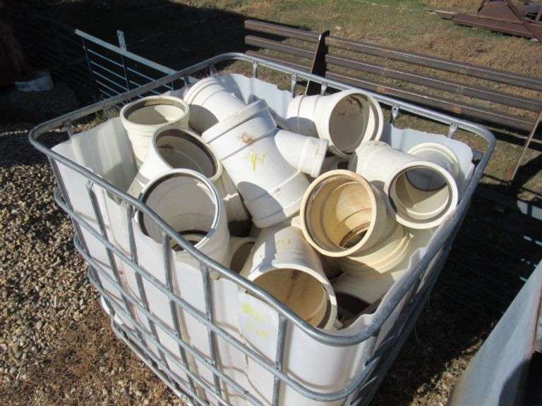 PALLET / CRATE FULL OF 6" & 8" PVC PIPE FITTINGS - McPherson Auction ...