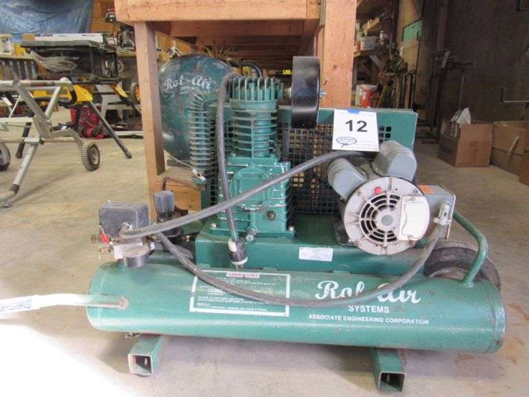 ROL AIR TWIN TANK AIR COMPRESSOR - McPherson Auction & Realty