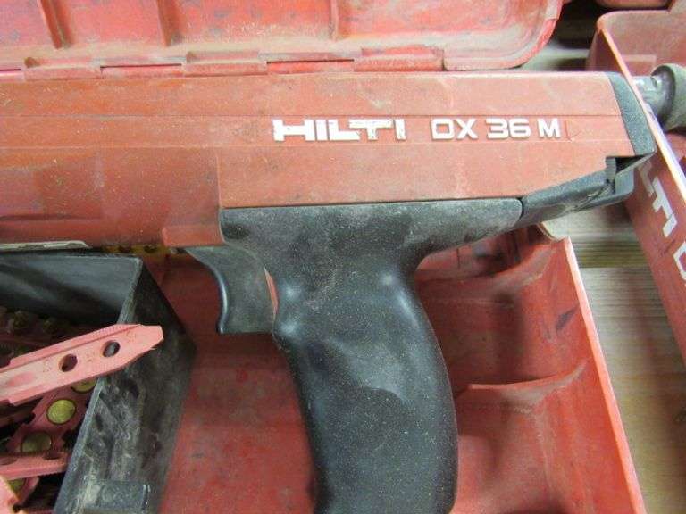 HILTI DX 36M STUD GUN WITH CASE - McPherson Auction & Realty