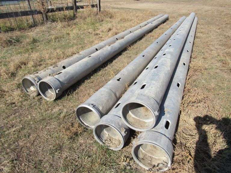10" ALUMINUM GATED IRRIGATION PIPE - SELLING SO MUCH A PIPE X 6 ...