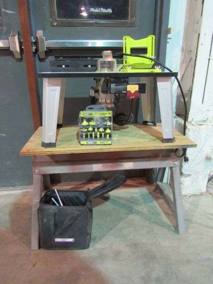 PERFORMAX ROUTER TABLE WITH STAND AND SET OF ROUTER BITS - McPherson ...