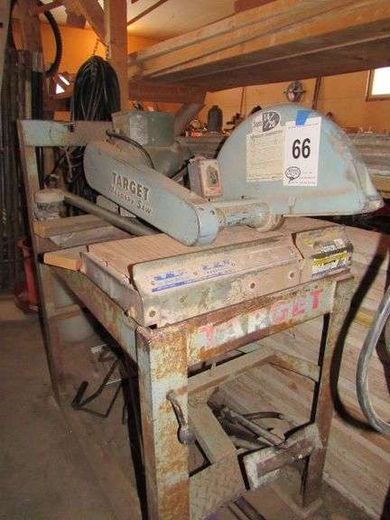 TARGET MASONRY SAW WITH BRICK AND BLOCK CARRIERS - McPherson Auction ...
