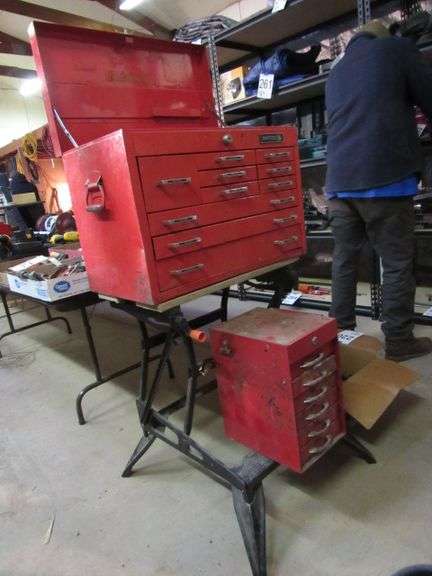 MATCO TOP BOX TOOLBOX 10 DRAWER W/FLIP TOP - McPherson Auction & Realty