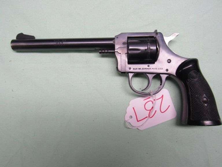 H&R NINE SHOT 22LR. MODEL 929, 6" BARREL, 9 SHOT REVOLVER- VERY CLEAN ...