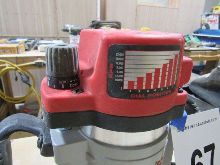 MILWAUKEE MODEL 5625-20 PLUNGE ROUTER - LIKE NEW - McPherson Auction ...