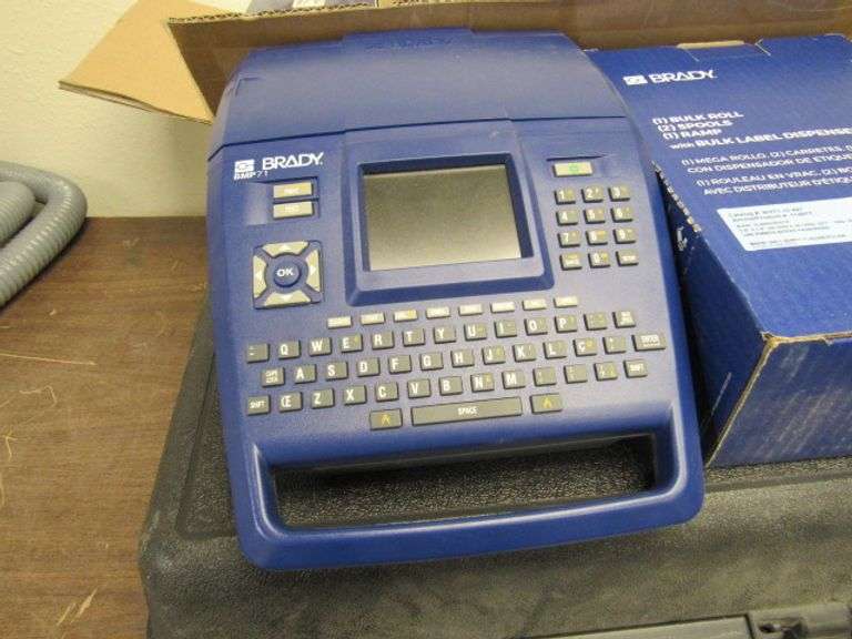 BRADY MODEL BMP71 LABEL MAKER & DISPENSOR W/ PRODUCT - McPherson ...