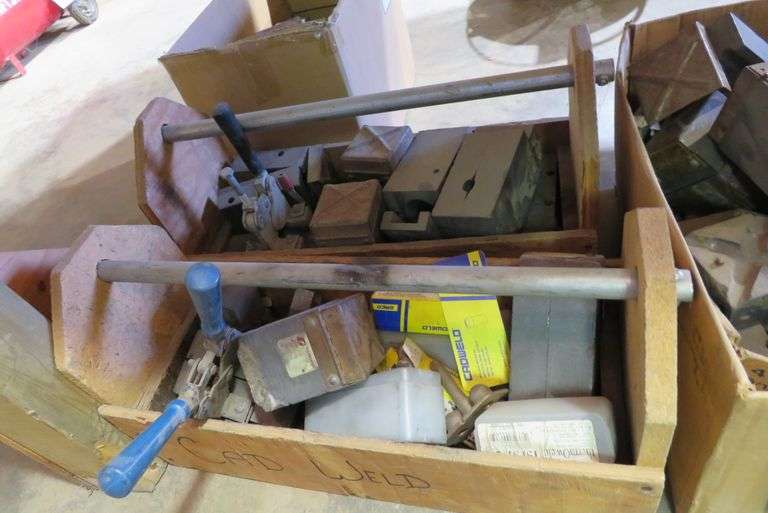 4 BOXES OF CADWELD MOLDS AND PRESSES - McPherson Auction & Realty