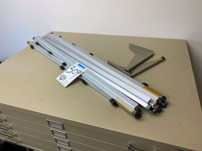 WALL MOUNTED JOB/ PLAN RACK - McPherson Auction & Realty