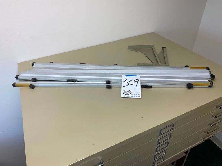 WALL MOUNTED JOB/ PLAN RACK - McPherson Auction & Realty