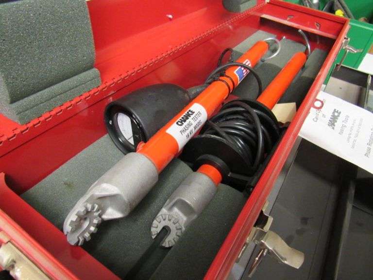 CHANCE MODEL 16KV PHASING TESTER - BRAND NEW- W/ CASE - INCLUDES 2 6 FT ...