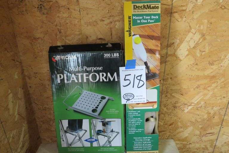 MULTI PURPOSE PLATFORM LADDER STEP 300 POUNDS, DECK MATE PAD SYSTEM FOR ...