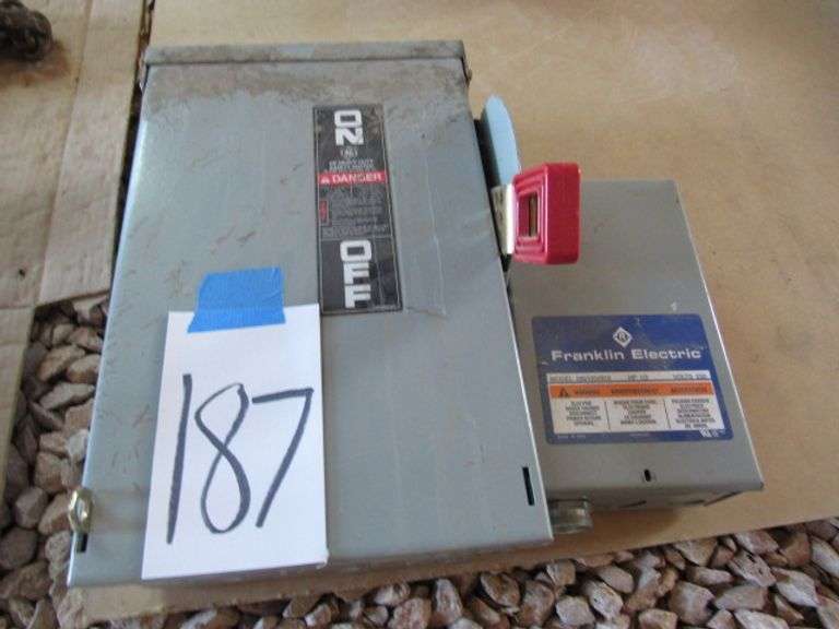 TWO POWER BOXES AND TWO POWER SAFETY SWITCHES - McPherson Auction & Realty