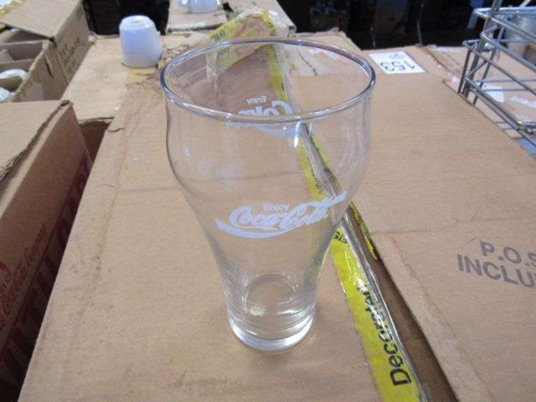 CASE OF 48 - 16 OZ. COKE GLASSES ( THESE ARE GLASS, NOT PLASTIC ...