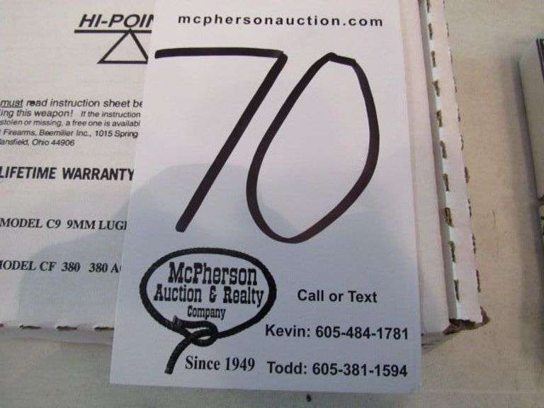 HIGH POINT MODEL C9 9 MIL SERIAL NUMBER P1453315 WITH CLIP AND BOX ...