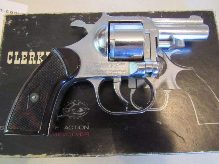CLERKE FIRST SINGLE-DOUBLE ACTION 5 SHOT REVOLVER STARTERS PISTOL - FOR ...