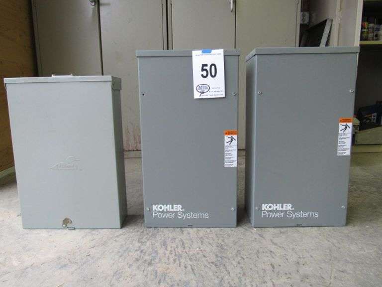 3 KOHLER POWER SYSTEM BOXES - McPherson Auction & Realty