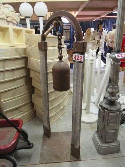 OLD BELL MADE OUT OF An ACETYLENE TANK - McPherson Auction & Realty