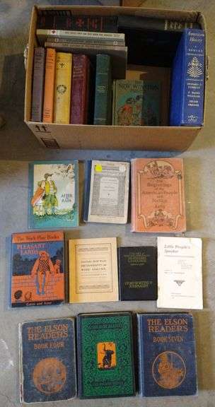 LOT 259--Vintage Books and Old School Books - McPherson Auction & Realty