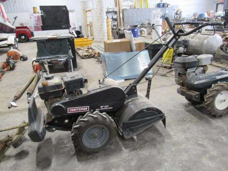 CRAFTSMAN 18" DUAL DIRECTION REAR TINE GAS GARDEN TILLER - CRAFTSMAN ...