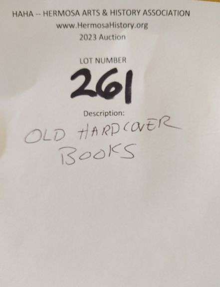 LOT 261--Old Hard Cover Books - McPherson Auction & Realty LOT 261--Old Hard Cover Books - McPherson Auction & Realty