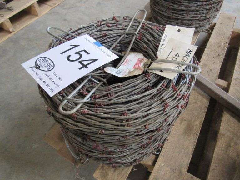 NEW ROLL OF RED BRAND #50 DEFENDER BARBED WIRE - McPherson Auction & Realty