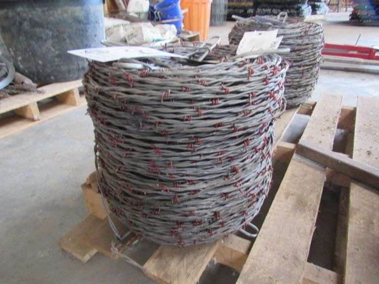 NEW ROLL OF RED BRAND #50 DEFENDER BARBED WIRE - McPherson Auction & Realty