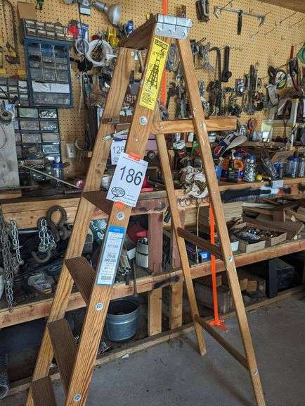 6' WOODEN STEP LADDER - McPherson Auction & Realty