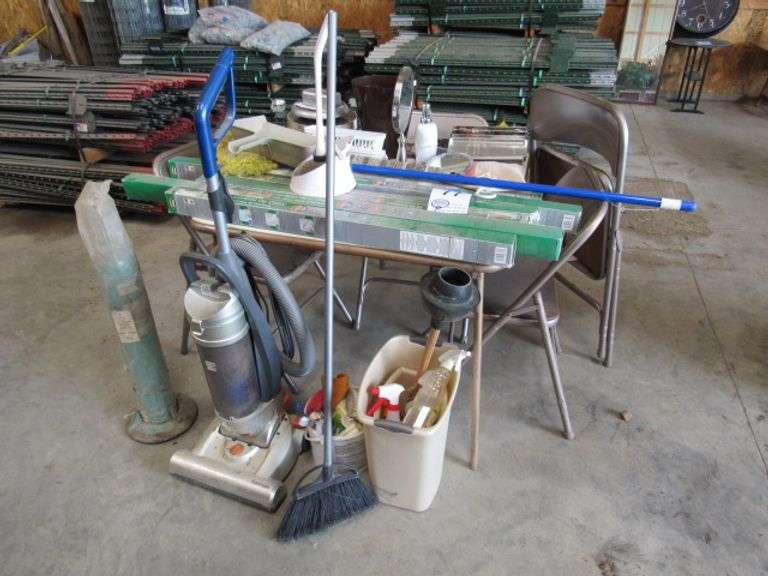 CARD TABLE WITH 4 CHAIRS, VACUUM, TRASH CAN, HEAT CONTROL WINDOW FILM ...